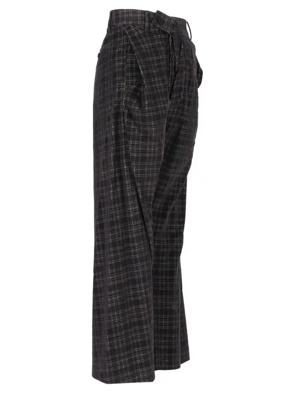 VIVIENNE WESTWOOD Drunken Cotton Pants - Gray