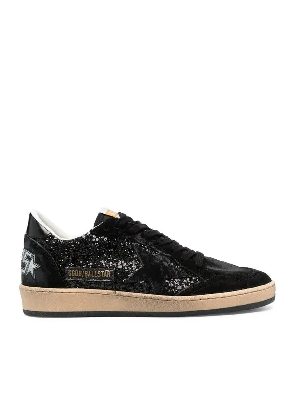 GOLDEN GOOSE Ball-star Suede And Glitter Sneakers