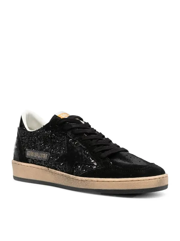 GOLDEN GOOSE Ball-star Suede And Glitter Sneakers