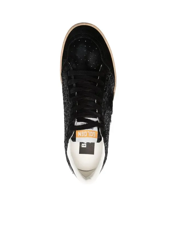 GOLDEN GOOSE Ball-star Suede And Glitter Sneakers