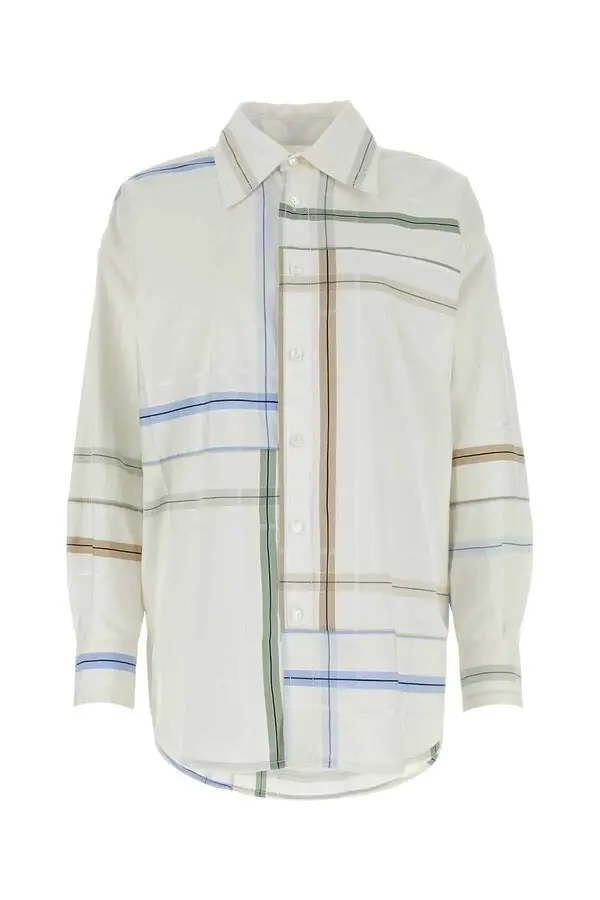 Bottega Veneta Embroidered Poplin Shirt - Multicolor