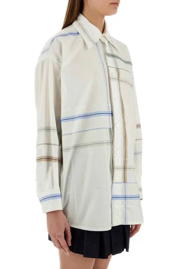 Bottega Veneta Embroidered Poplin Shirt