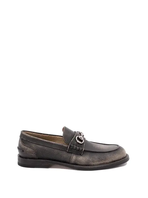 Gucci Leather Horsebit Loafers