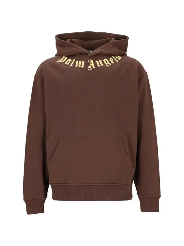 Palm Angels Neck Logo Hoodie