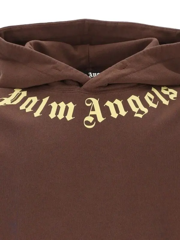 Palm Angels Neck Logo Hoodie