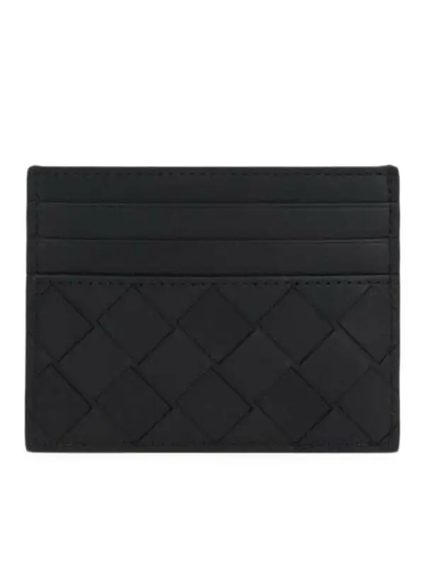Bottega Veneta Card Holder In Intrecciato Vn - Multicolor