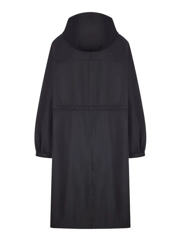 Prada Re-nylon Trench Coat With Hood