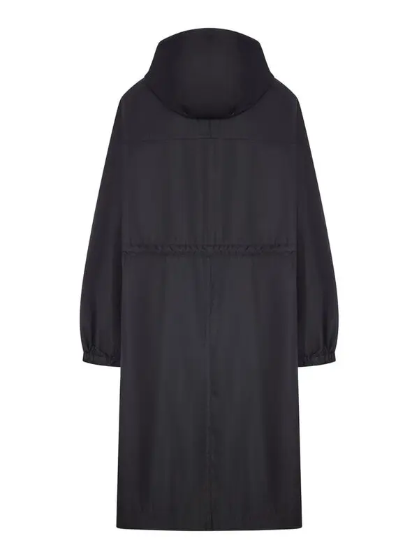 Prada Re-nylon Trench Coat With Hood