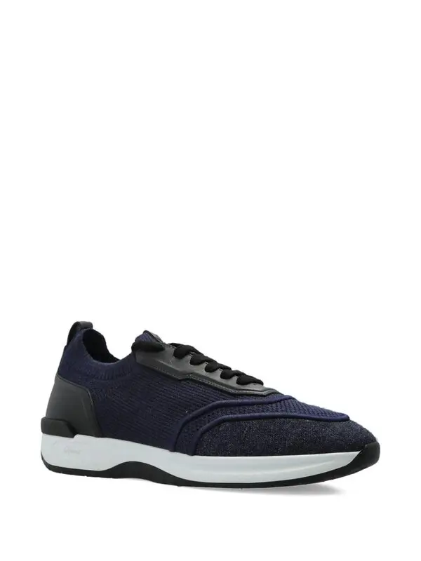 Brioni Cotton And Linen Blend Sneakers - Multicolor