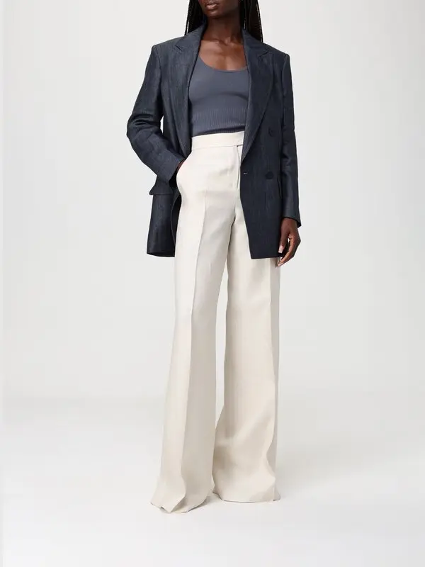 Max Mara Double-breasted Denim Blazer