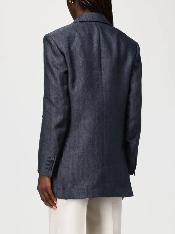 Max Mara Double-breasted Denim Blazer