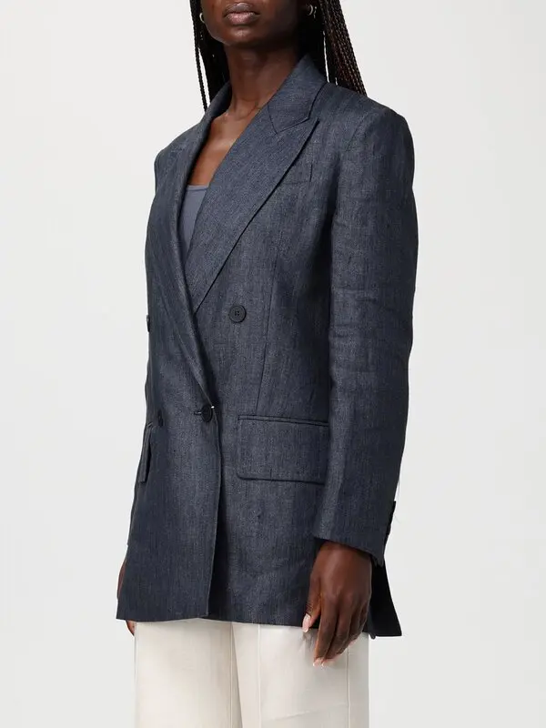 Max Mara Double-breasted Denim Blazer