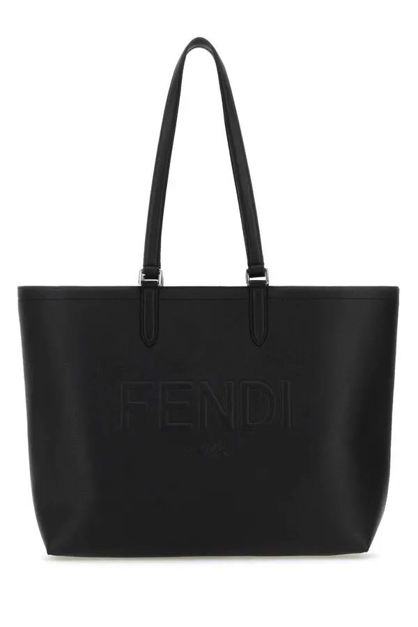 Fendi Back Leather Roma Shopping Bag