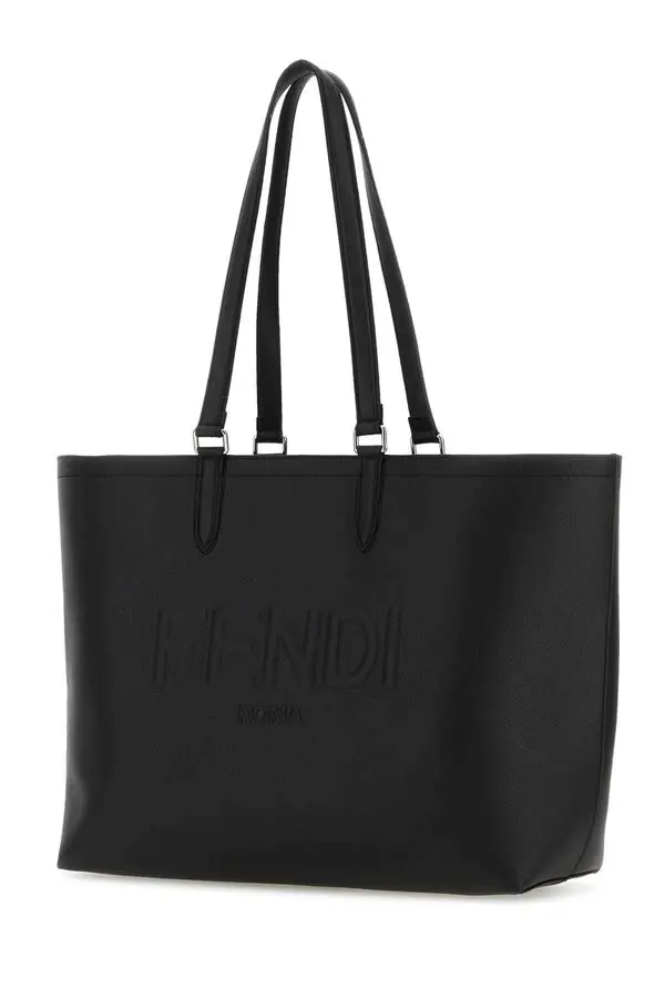 Fendi Back Leather Roma Shopping Bag