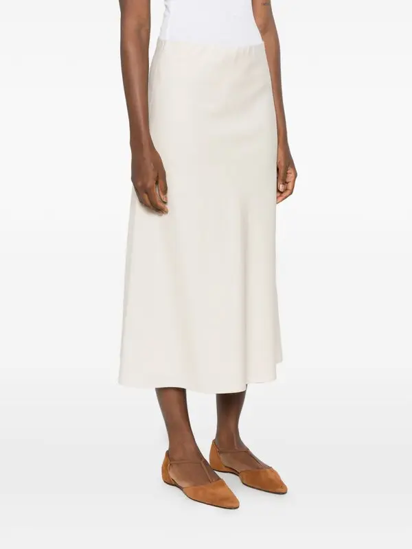 Brunello Cucinelli Wool Blend Midi Skirt