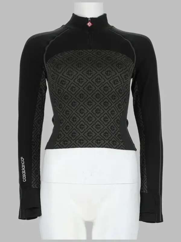 Casablanca Top Monogram Senza Cuciture - Multicolor