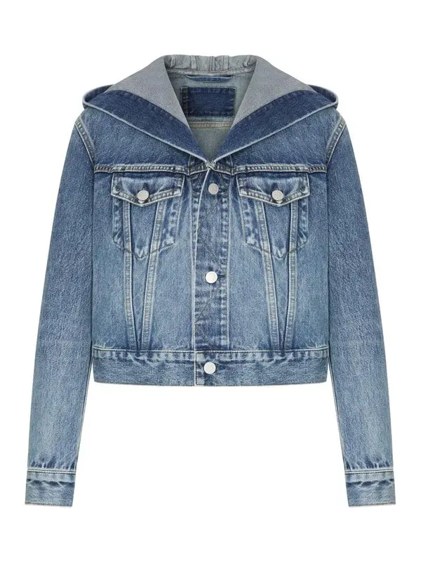 Alaïa Hooded Denim Jacket