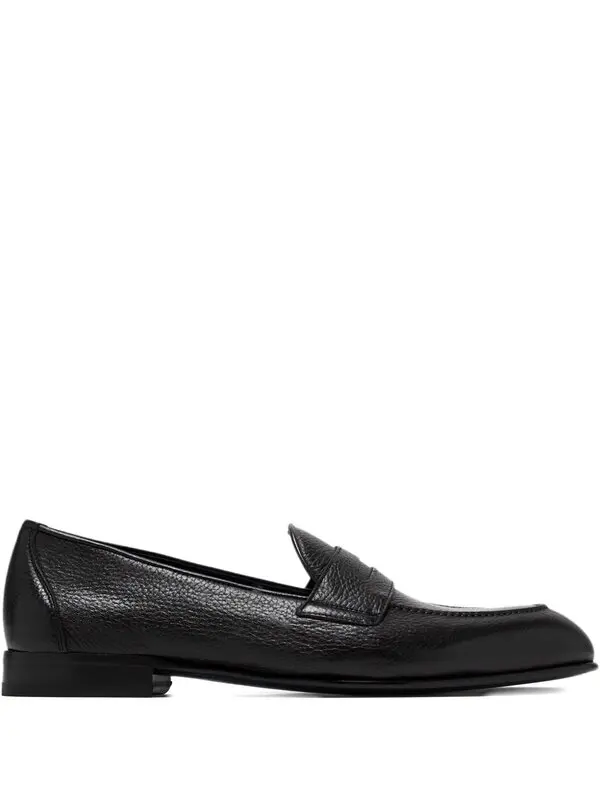 Brioni Penny Appia Leather Loafers