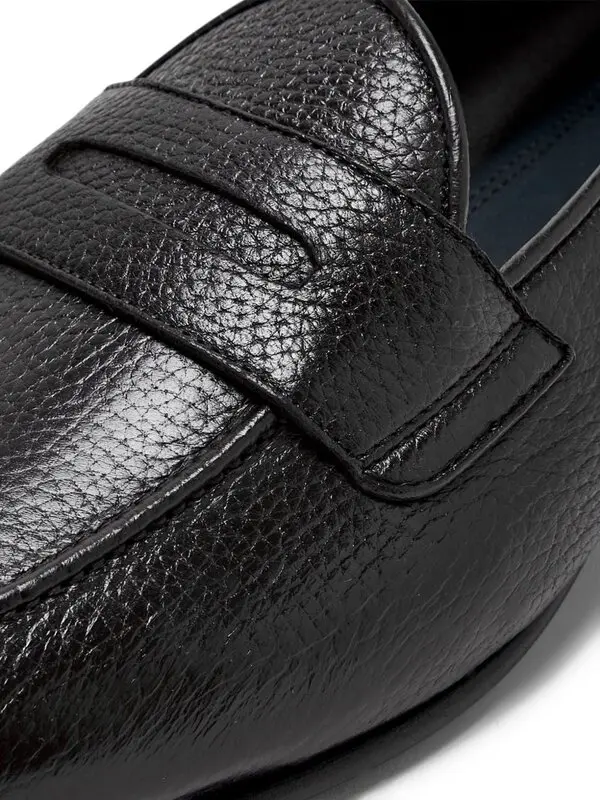 Brioni Penny Appia Leather Loafers