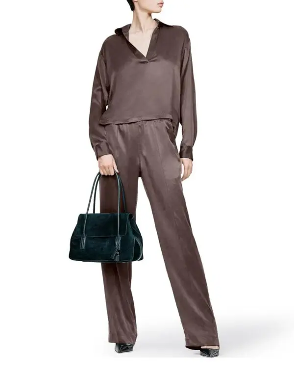 TOM FORD Peach-feel Silk Satin Pj Pants - Black