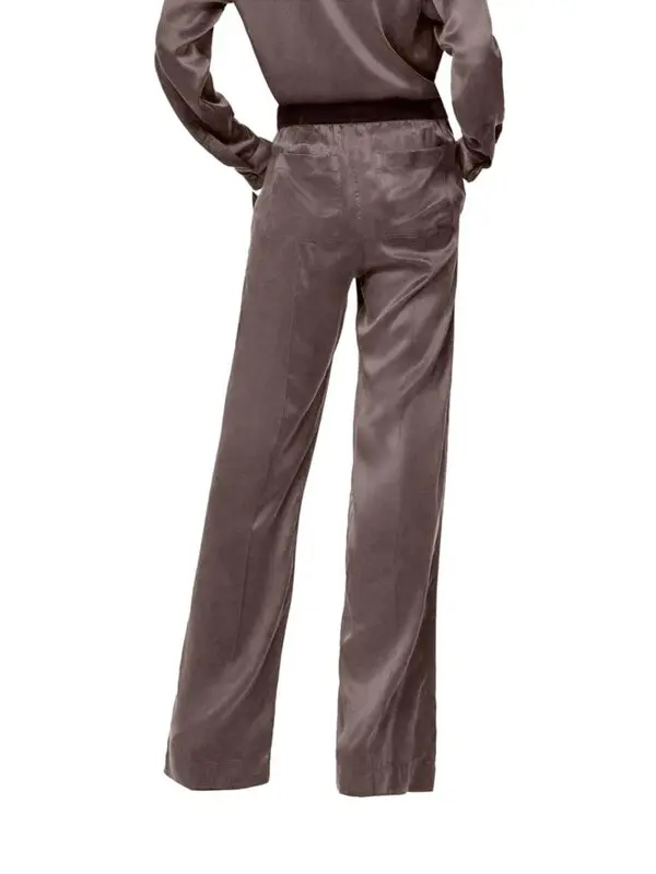 TOM FORD Peach-feel Silk Satin Pj Pants - Black