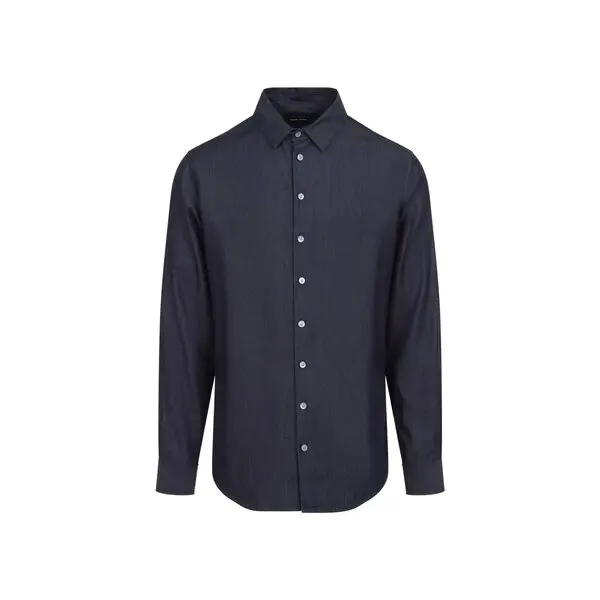 Giorgio Armani Cotton Shirt - Blue