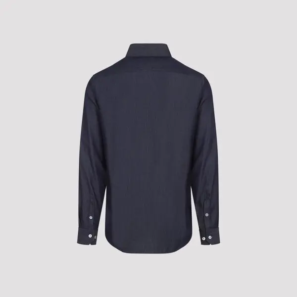 Giorgio Armani Cotton Shirt - Blue