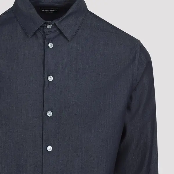 Giorgio Armani Cotton Shirt - Blue