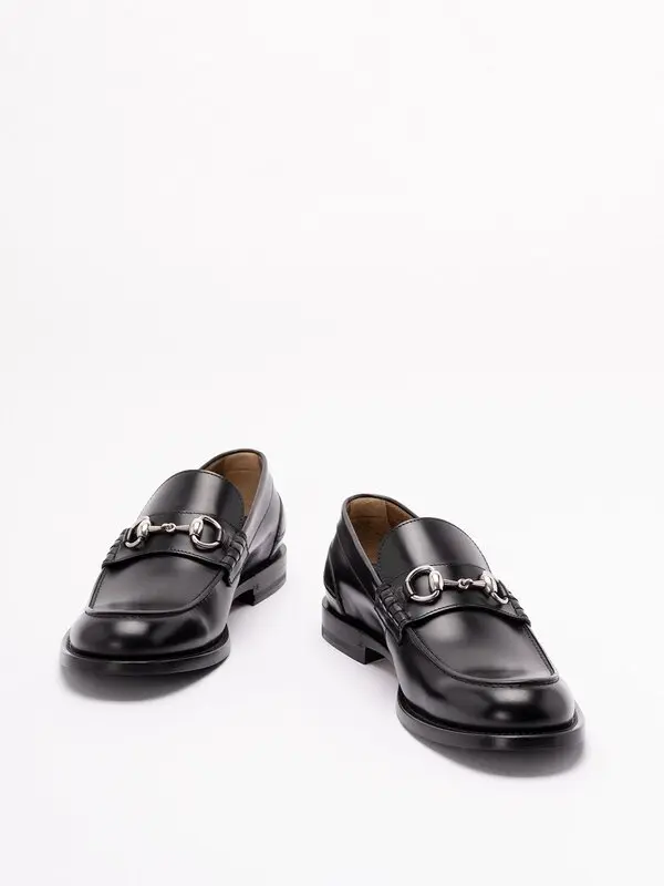 Gucci Leather Horsebit Loafers