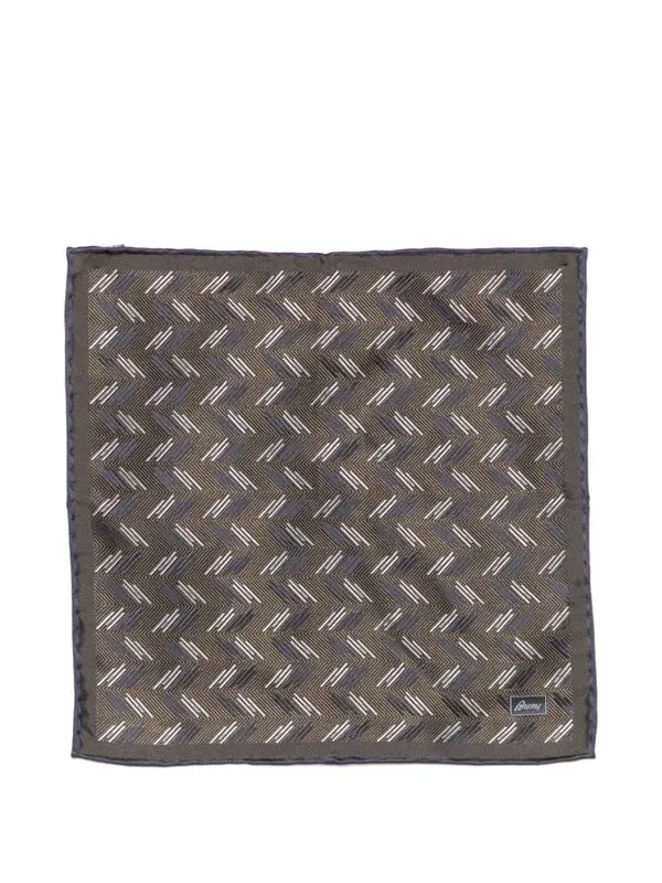 Brioni Pritned Silk Foulard