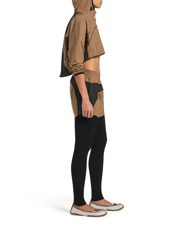 Balenciaga Techwear Cropped Jacket In Camel