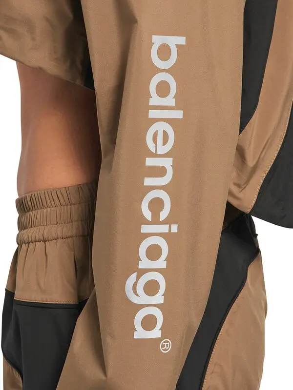 Balenciaga Techwear Cropped Jacket In Camel