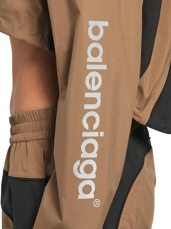 Balenciaga Techwear Cropped Jacket - Brown