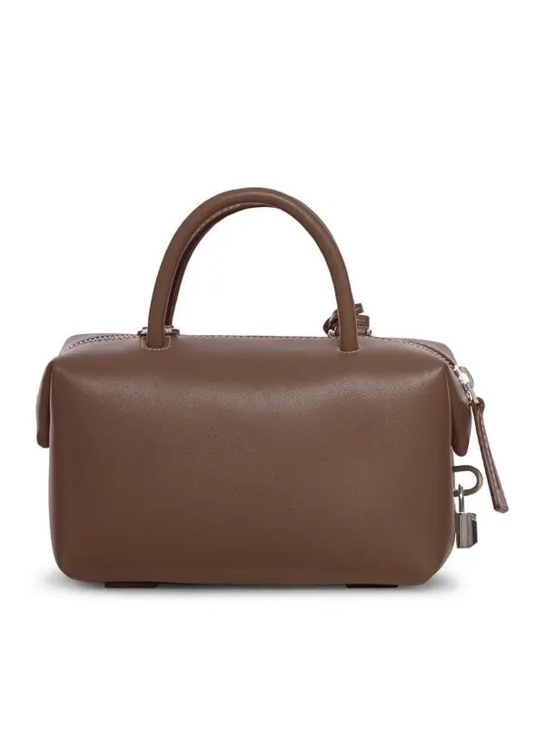 Max Mara Leather Top Handle Bag - Brown