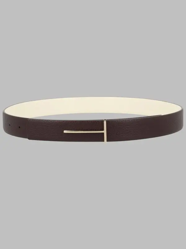 TOM FORD T Buckle Belt - Brown