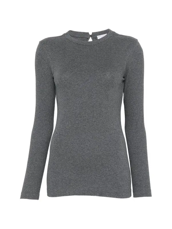 Brunello Cucinelli Cotton Crewneck Sweater - Multicolor