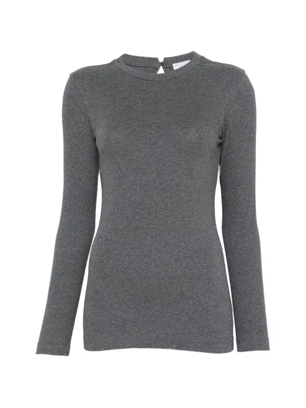 Brunello Cucinelli Cotton Crewneck Sweater - Multicolor