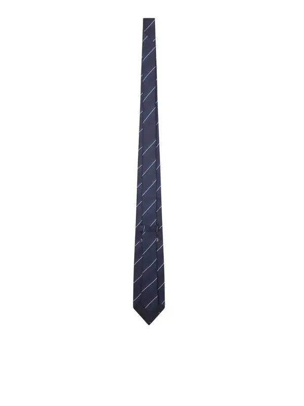 TOM FORD Silk Tie With Geometric Pattern