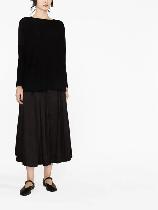 DANIELA GREGIS Cotton Boat-neck Sweater - Multicolor