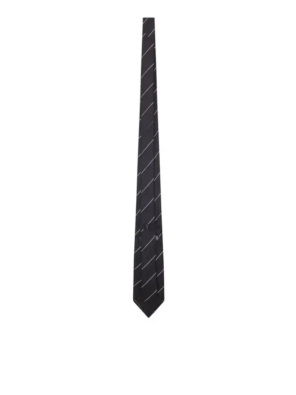 TOM FORD Silk Tie With Geometric Pattern