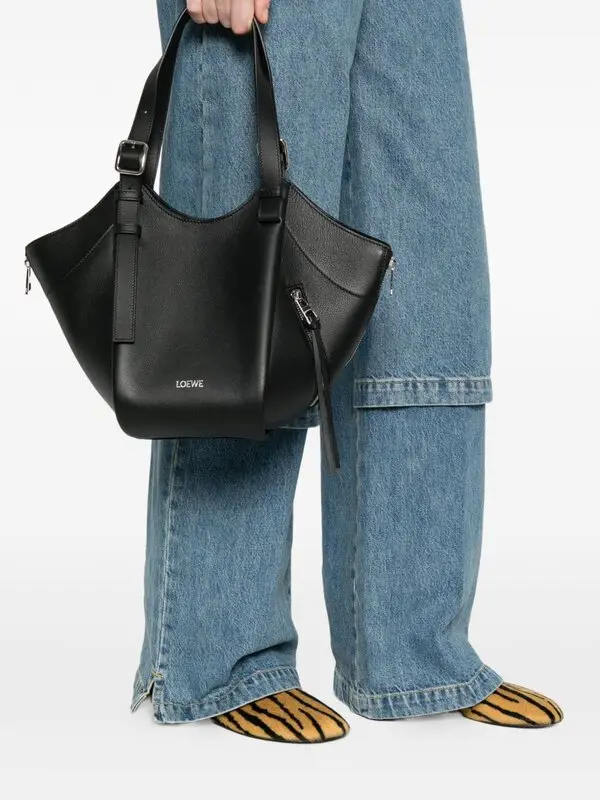Loewe Hammock Flip Leather Tote - Multicolor