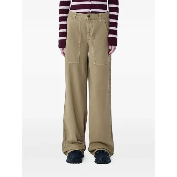 Moncler Straight Trousers - Cream