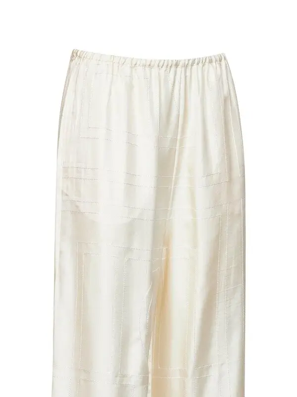 TOTEME Monogram Silk Pj Trousers - Multicolor