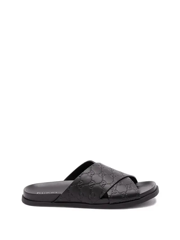 Gucci Gg` Criss-cross Sandals