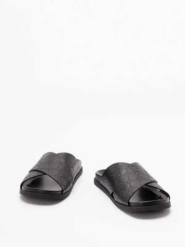 Gucci Gg` Criss-cross Sandals