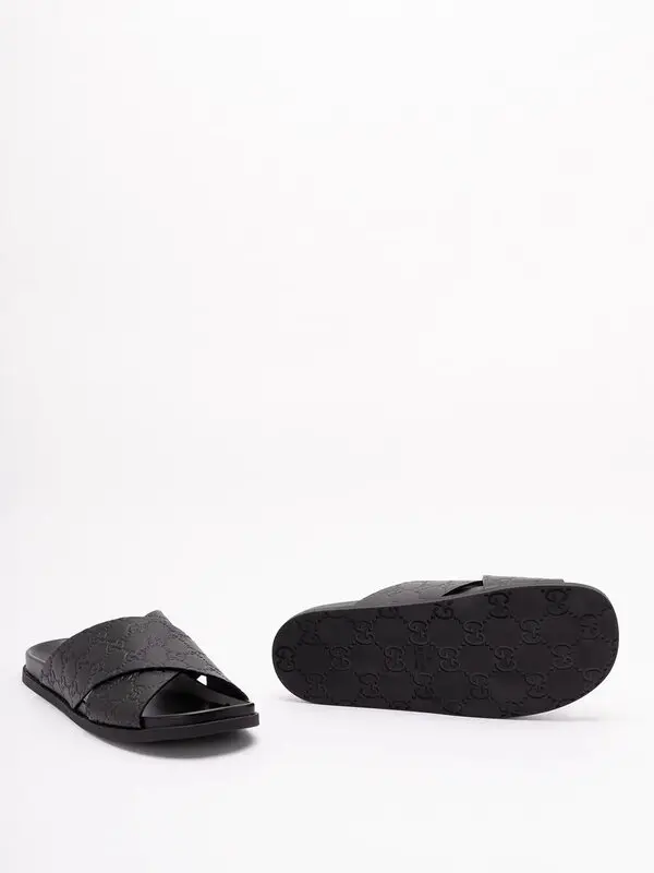 Gucci Gg` Criss-cross Sandals