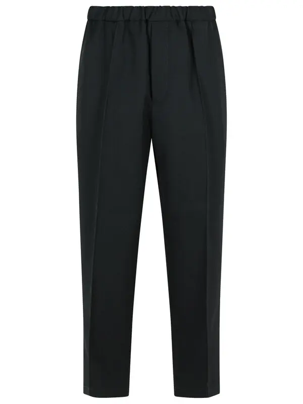 JIL SANDER Wool Pants - Black