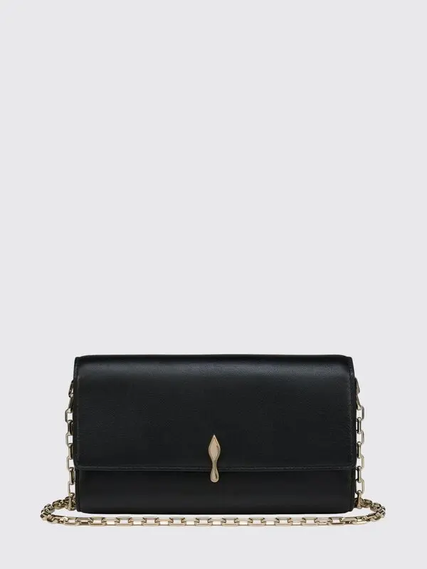 CHRISTIAN LOUBOUTIN Bettina Chain Wallet Bag In Nappa - Black