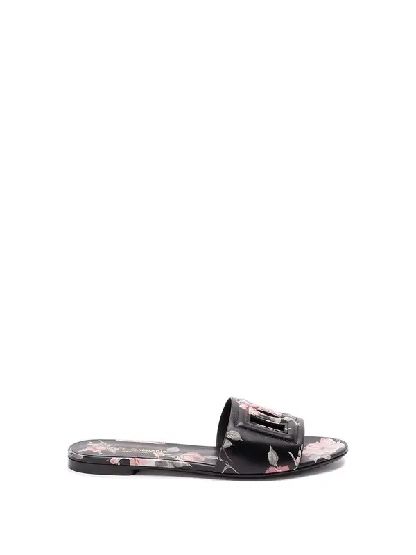 Dolce & Gabbana Floral Print Sliders - Multicolor