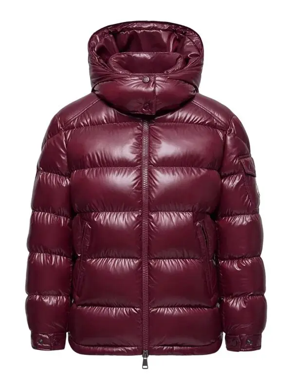 Moncler Maire Short Down Jacket With Hood - Brown